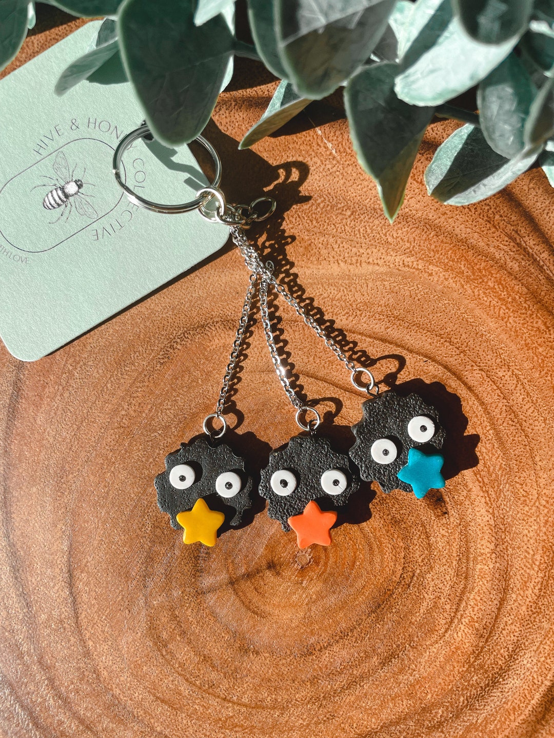Soot Sprite Inspired Keychain and Bookmark Ghibli Inspired Spirited ...