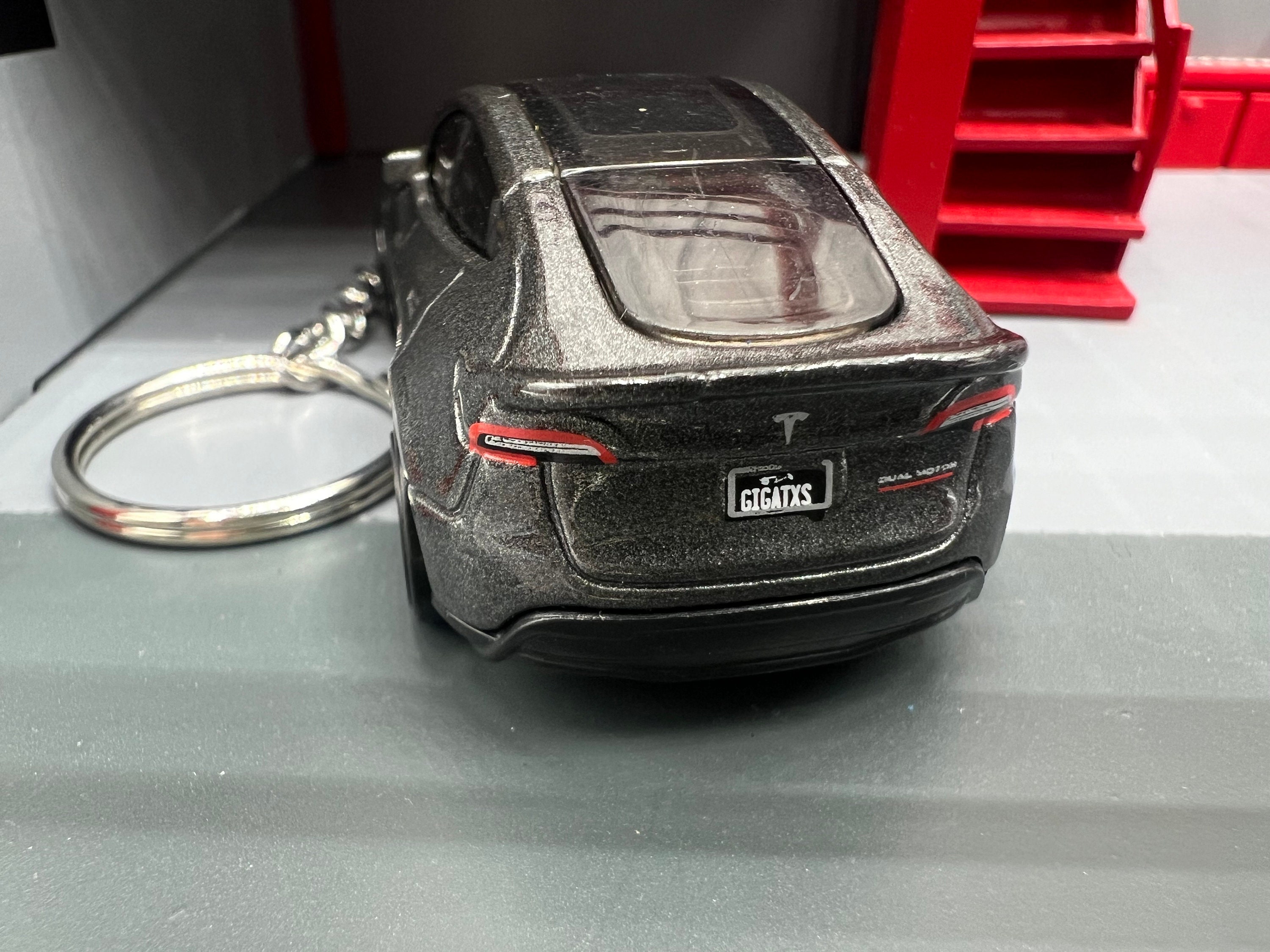 Custom Made Hotwheels Grey Tesla Model Y Key Chain - Etsy