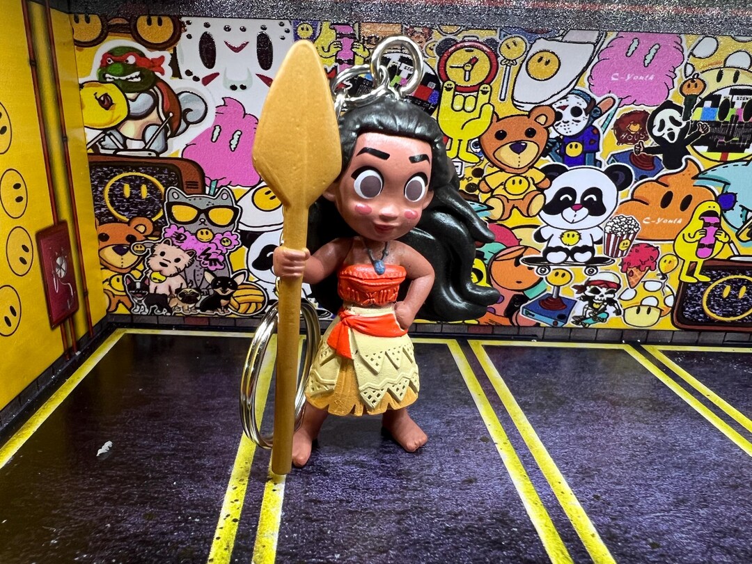 Custom Made Disney Moana Vinyl Keychain - Etsy