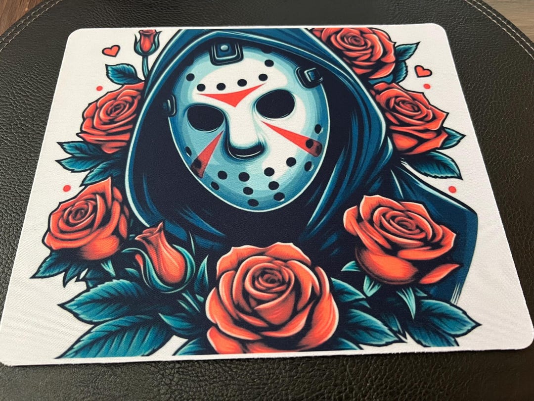 Friday the 13th Jason Vorhees With Roses Valentines 9x8 Custom Made ...