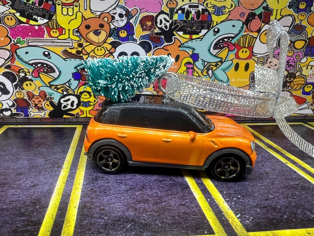 1:64 Scale Custom Made Matchbox Ornament - Orange 2011 Mini Cooper ...