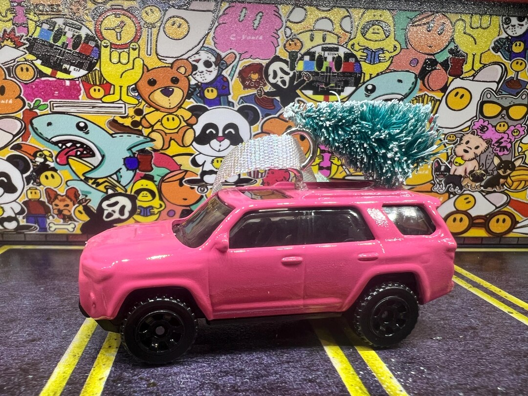 Custom Made Pink 18 Toyota 4runner Matchbox Ornament With Mini Tree - Etsy