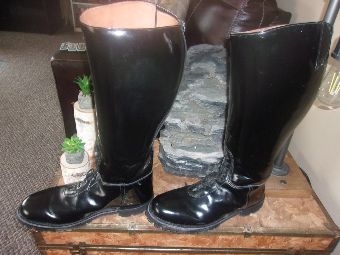 Dehner Boots CHP Police Boots Motorcycle Police Boots Bal-lace - Etsy