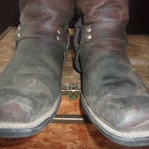 Men's TRASHED Harness Boots Motorcycle Boots GRUNGE Biker Boots ...