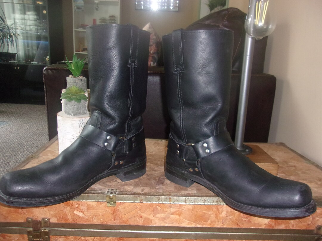 Men's Vintage FRYE Harness Boots Motorcycle Boots Biker Boots RARE 13 ...