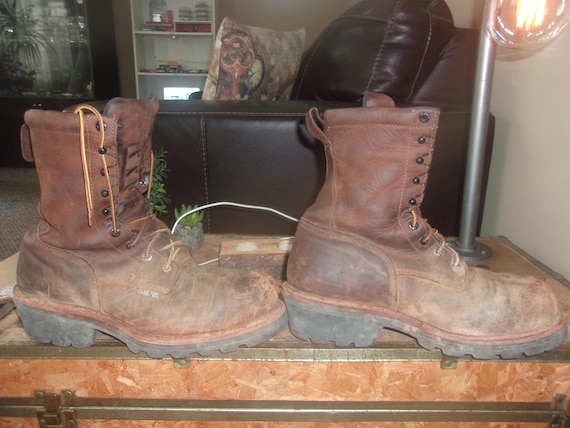 Red Wing LoggerMax Trashed Logger Boots GRUNGE BOOTS … - Gem