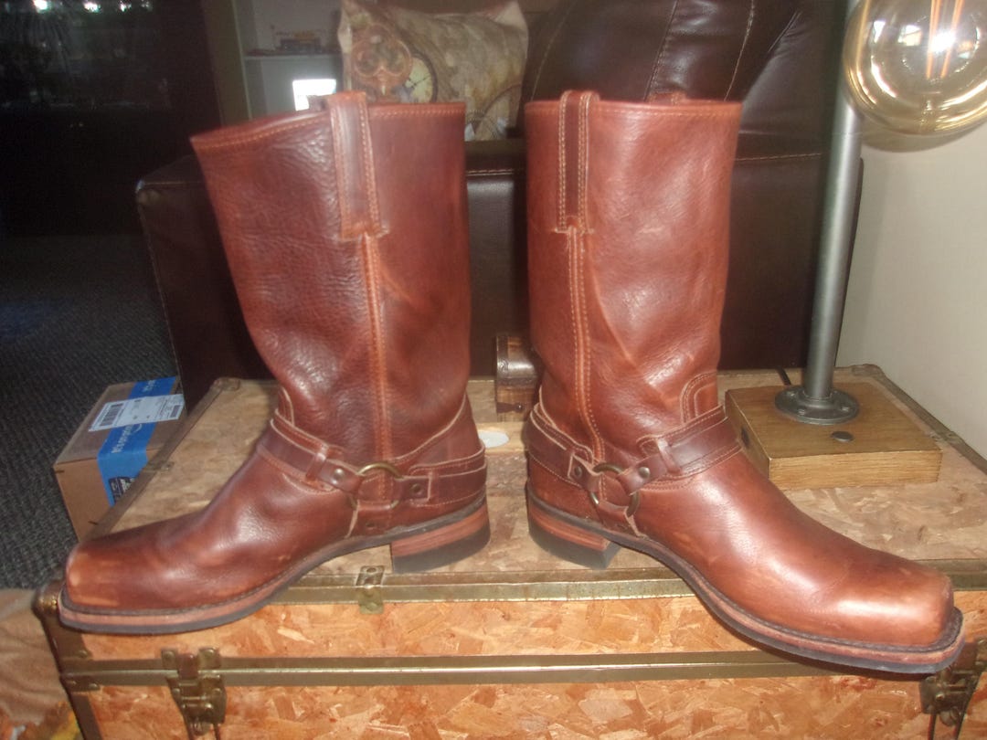 Men's Frye Harness Boots Motorcycle Boots AS NEW RARE 12 - Etsy