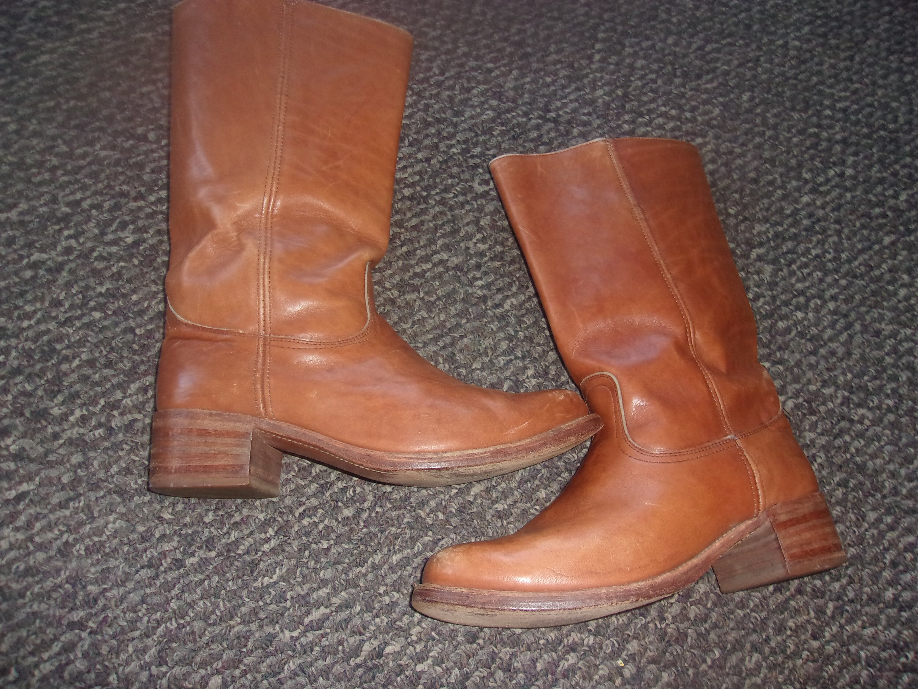 Vintage Frye BLACK LABEL Campus Boots Harness Motorcycle Boots Biker ...