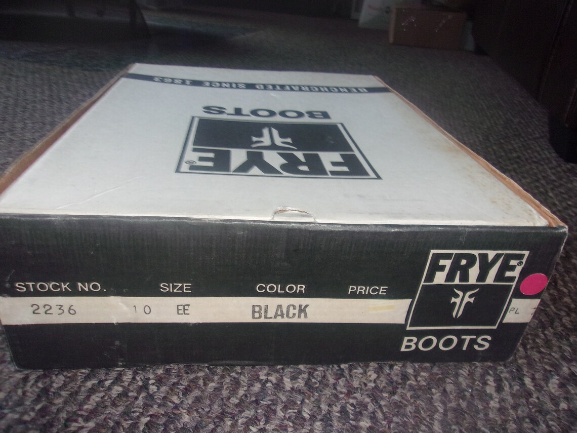 NEW Vintage Frye Harness Boots Motorcycle Boots Biker Boots Black Label ...