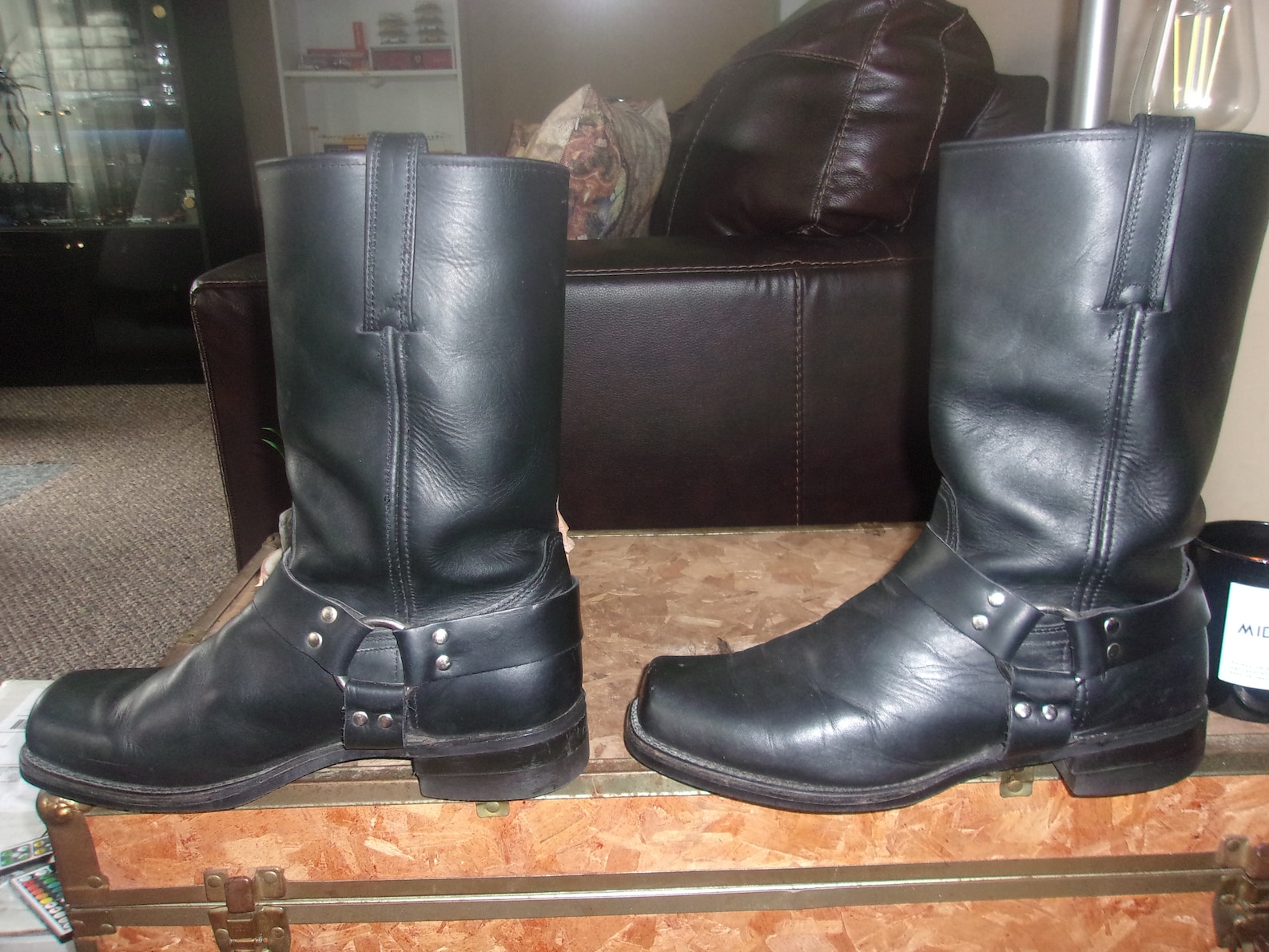 Men's Vintage FRYE Harness Boots 12R Motorcycle Boots Biker Boots RARE ...