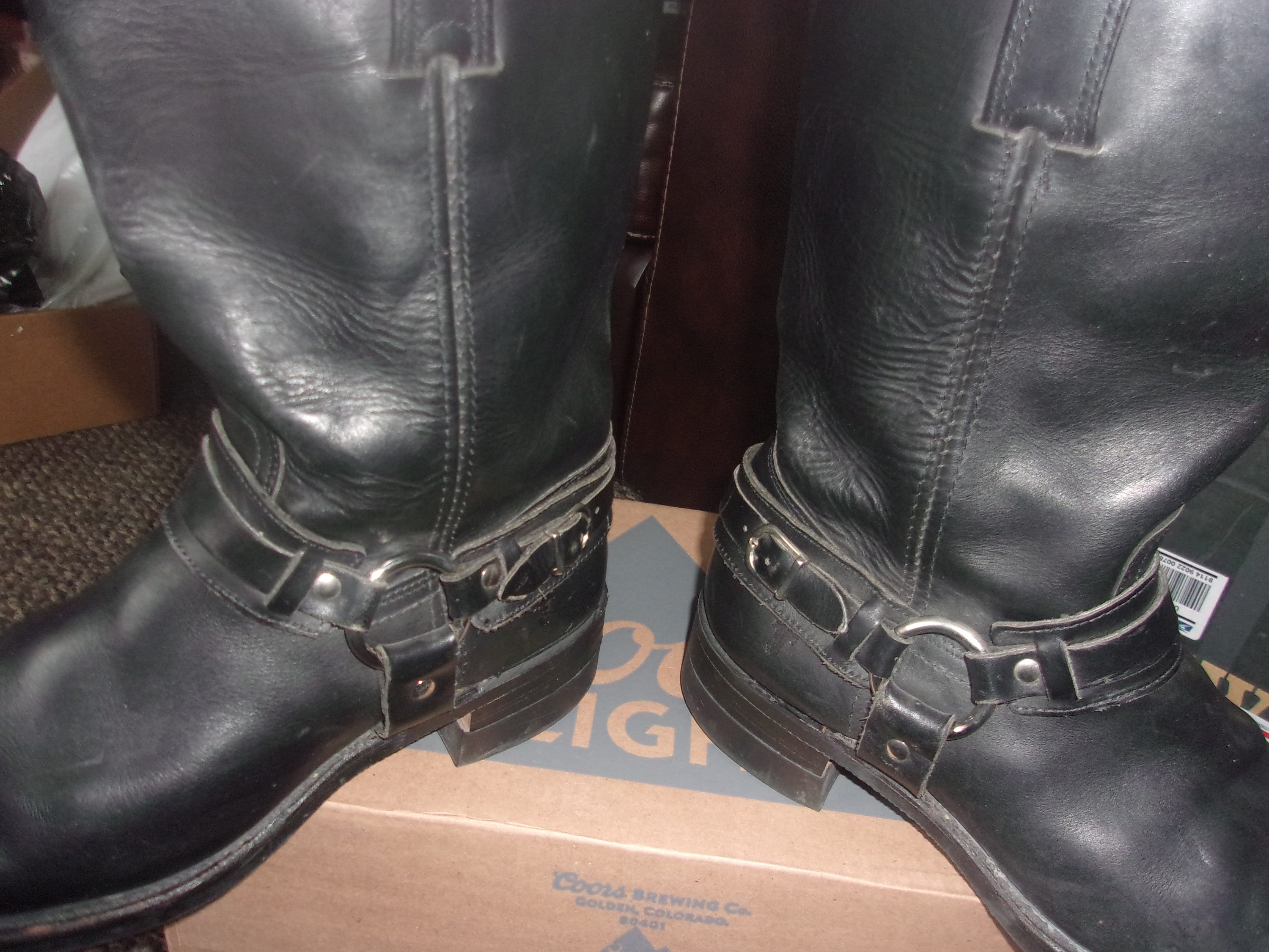 Men's FRYE BELTED HARNESS Men's Frye Harness Boots Motorcycle Boots ...