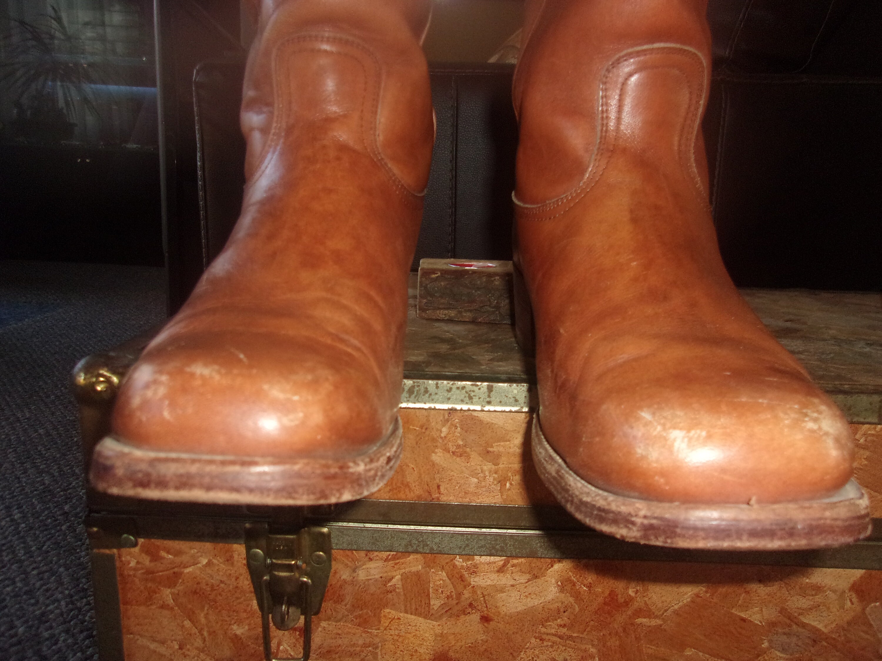 Vintage Frye BLACK LABEL Campus Boots Harness Motorcycle Boots Biker ...