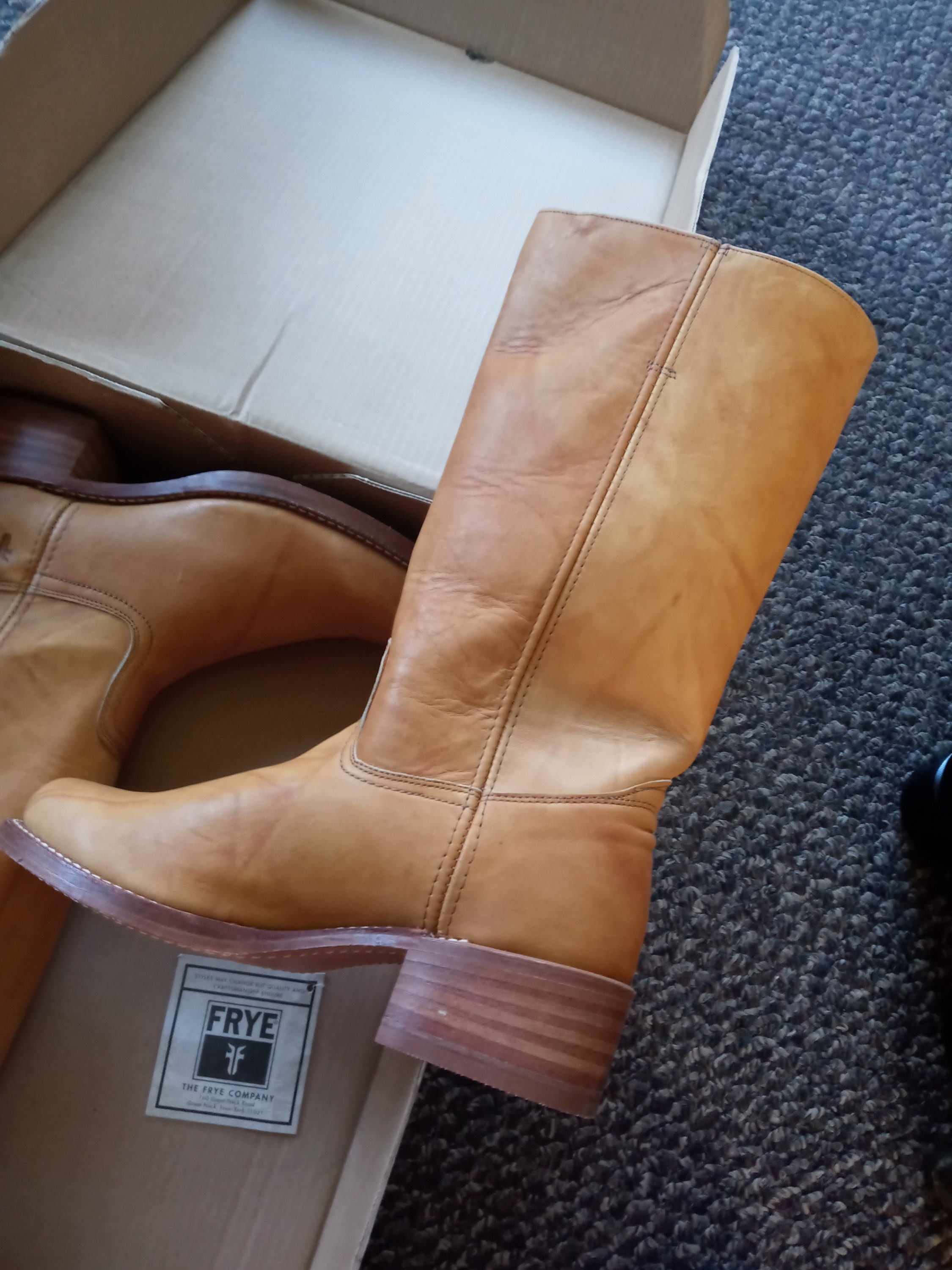 NEW Vintage Frye Campus Boots LEATHER SOLES and Heels Motorcycle Boots ...