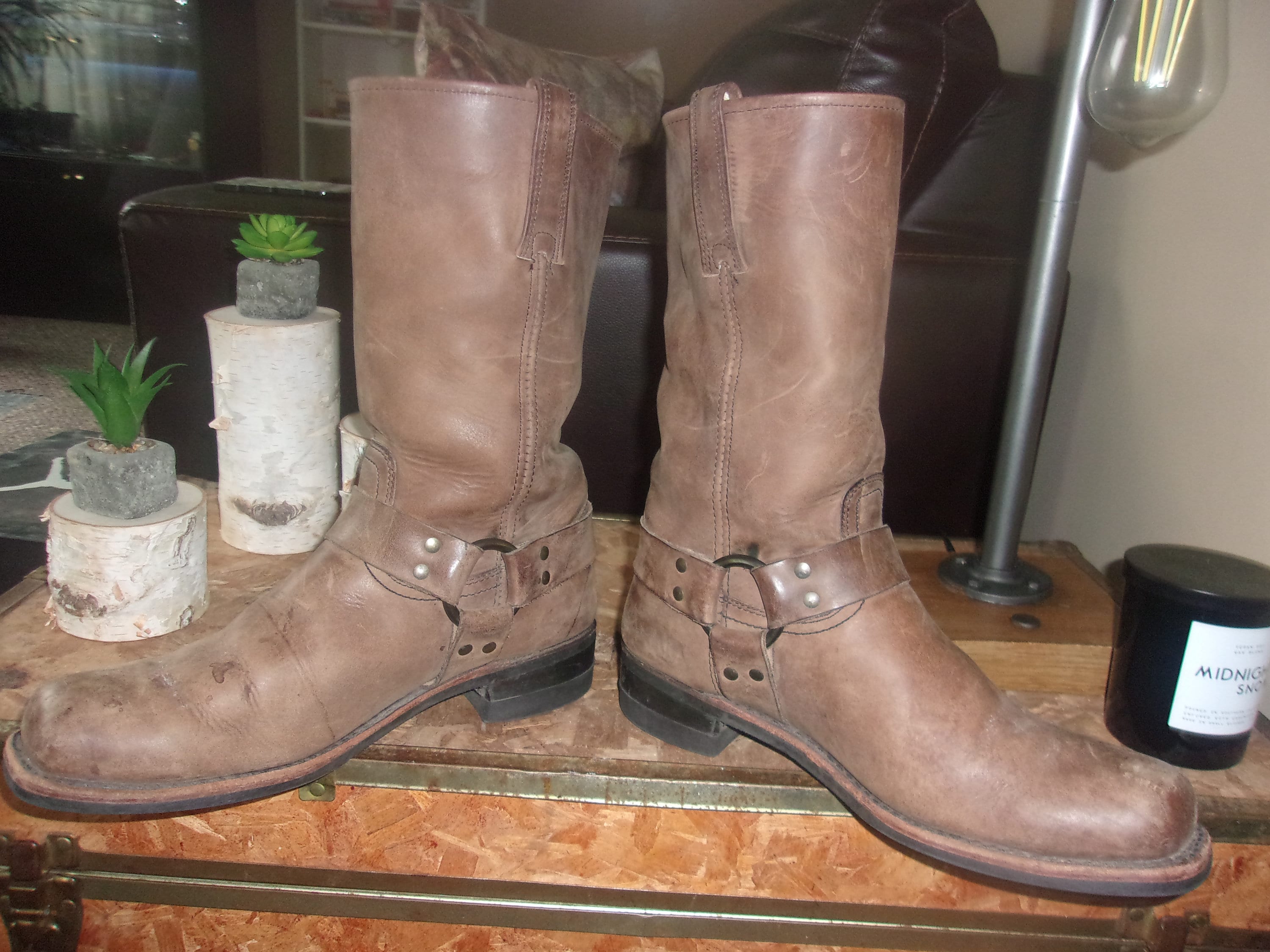 Mens Frye Harness Boots