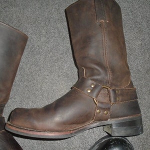 Men's Frye Harness Boots Motorcycle Boots GRUNGE Biker Boots Engineer ...