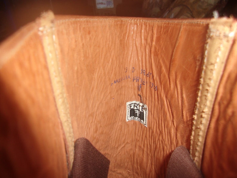 Vintage Frye BLACK LABEL Campus Boots Harness Motorcycle Boots Biker ...