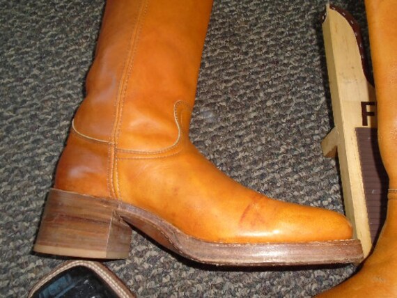 Vintage Frye BLACK LABEL Campus Boots Harness Motorcy… - Gem