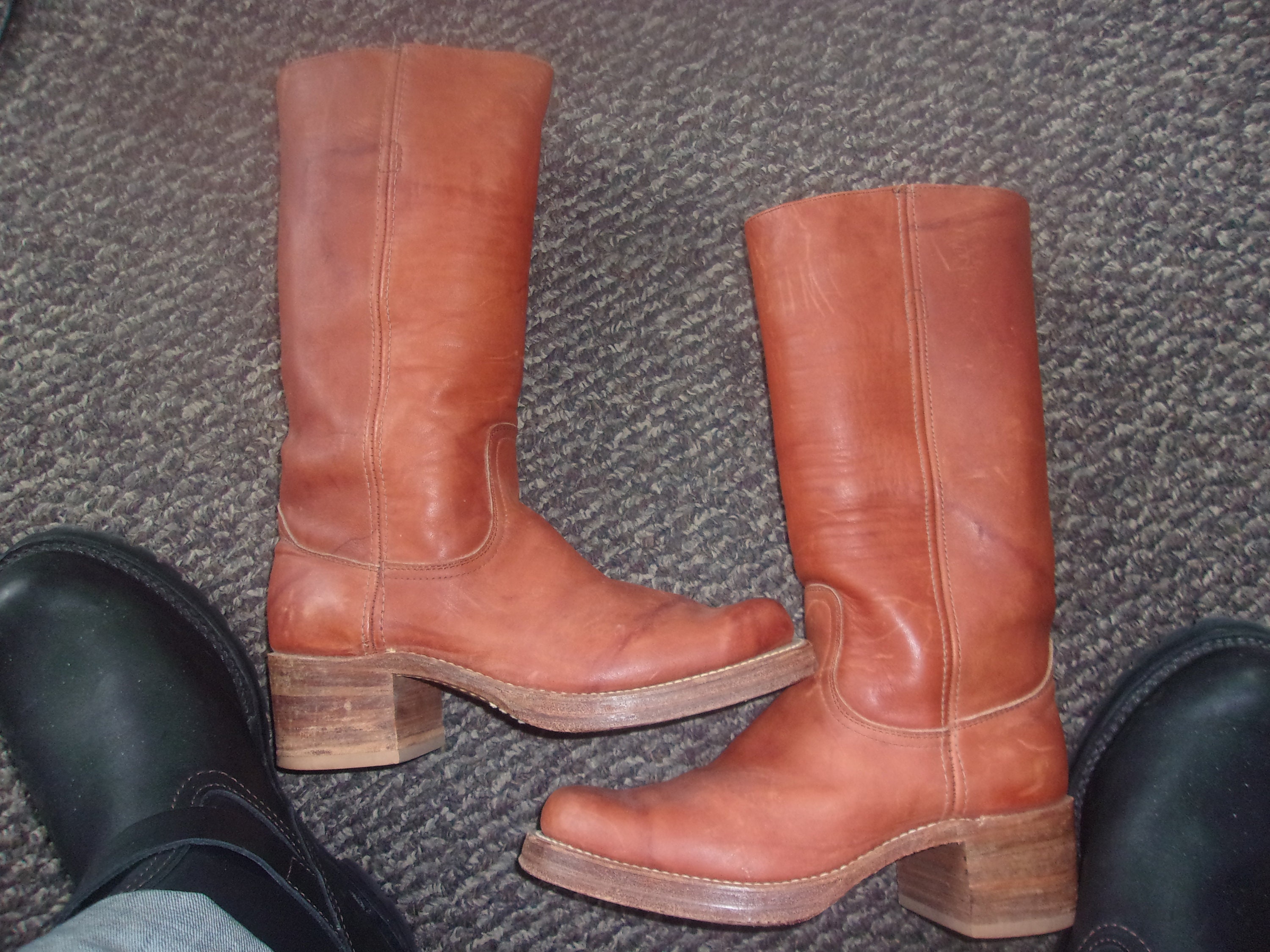 Vintage Frye BLACK LABEL Campus Boots Harness Motorcycle Boots Biker ...