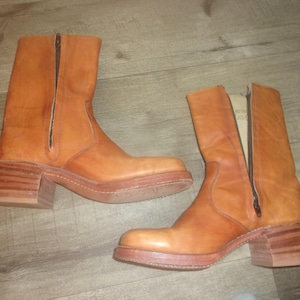 Vintage Frye BLACK LABEL DINGO Campus Boots Harness Motorcycle Boots ...