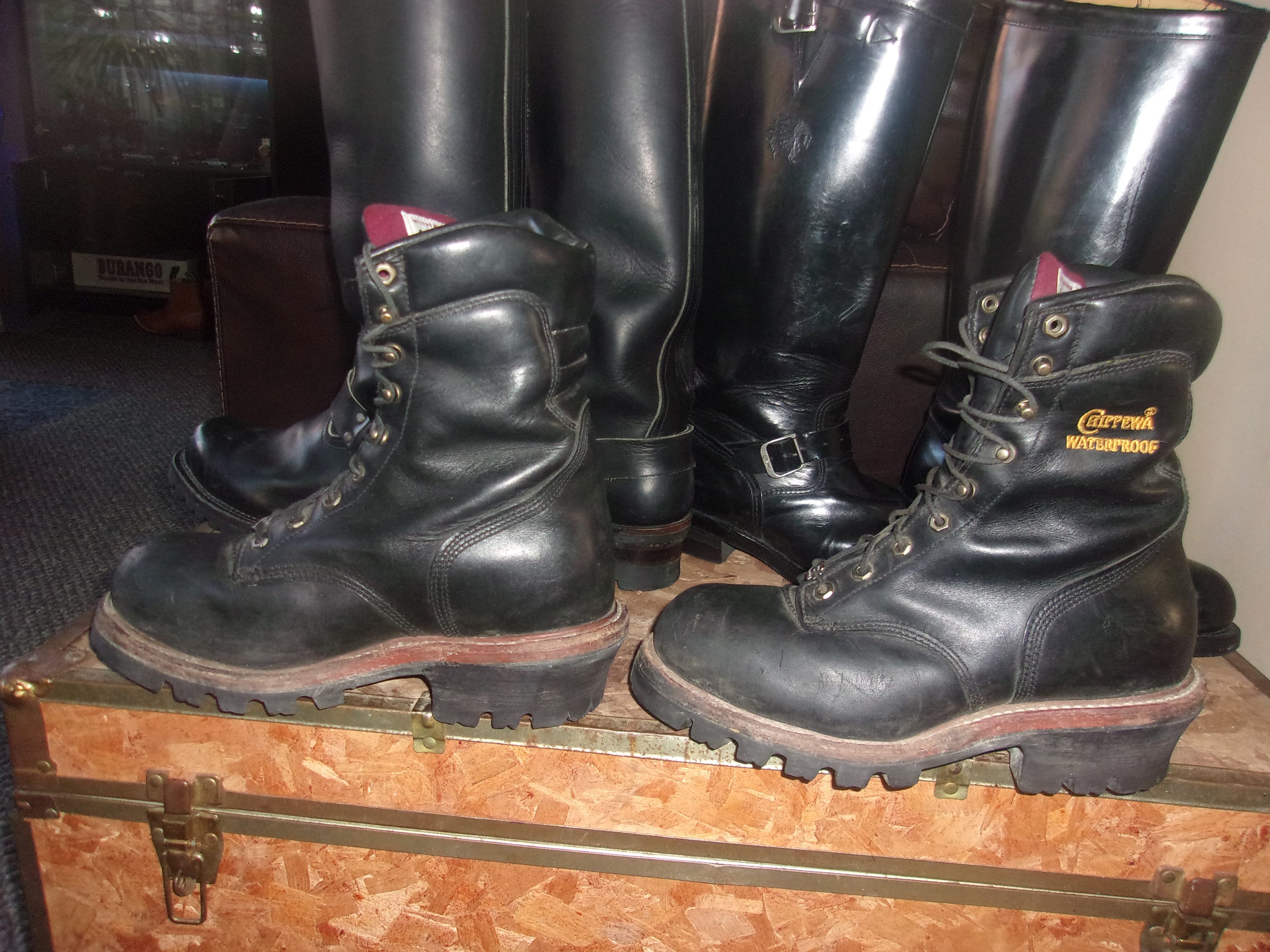 Chippewa Super Logger Boots USA Steal Toe Work Boots Biker Boots - Etsy