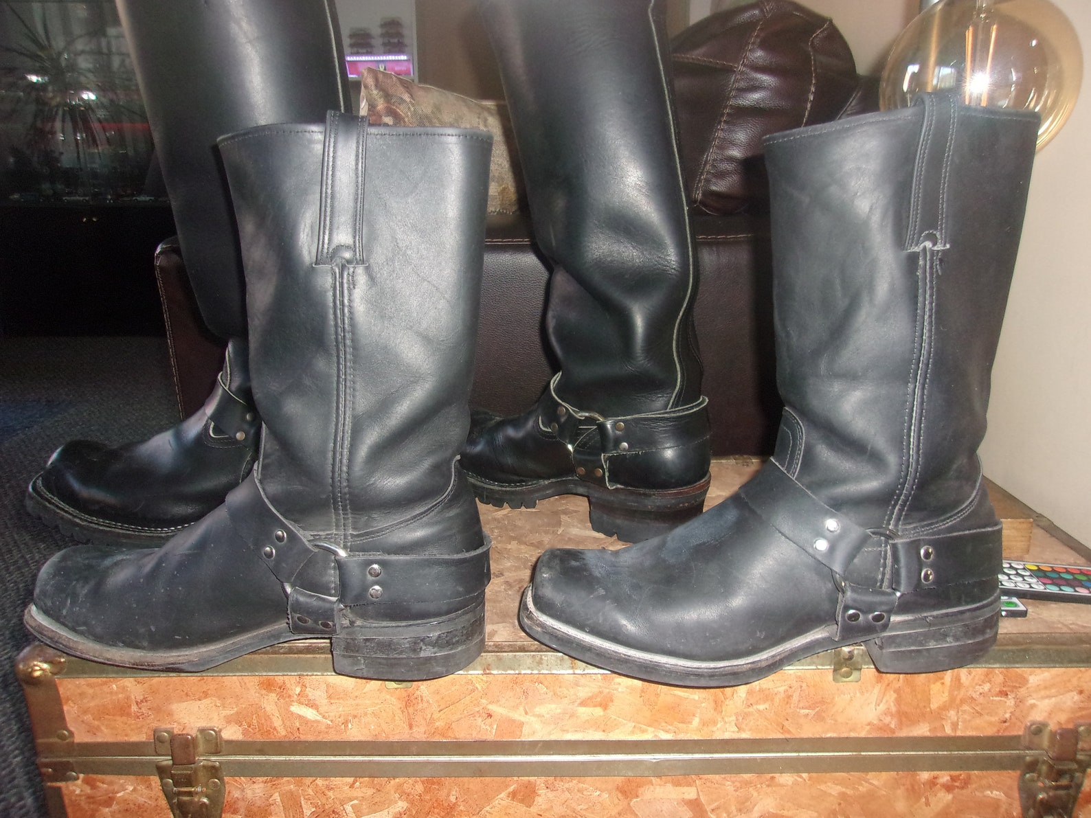 Men's Frye Harness Boots Motorcycle Boots RARE 12 - Etsy