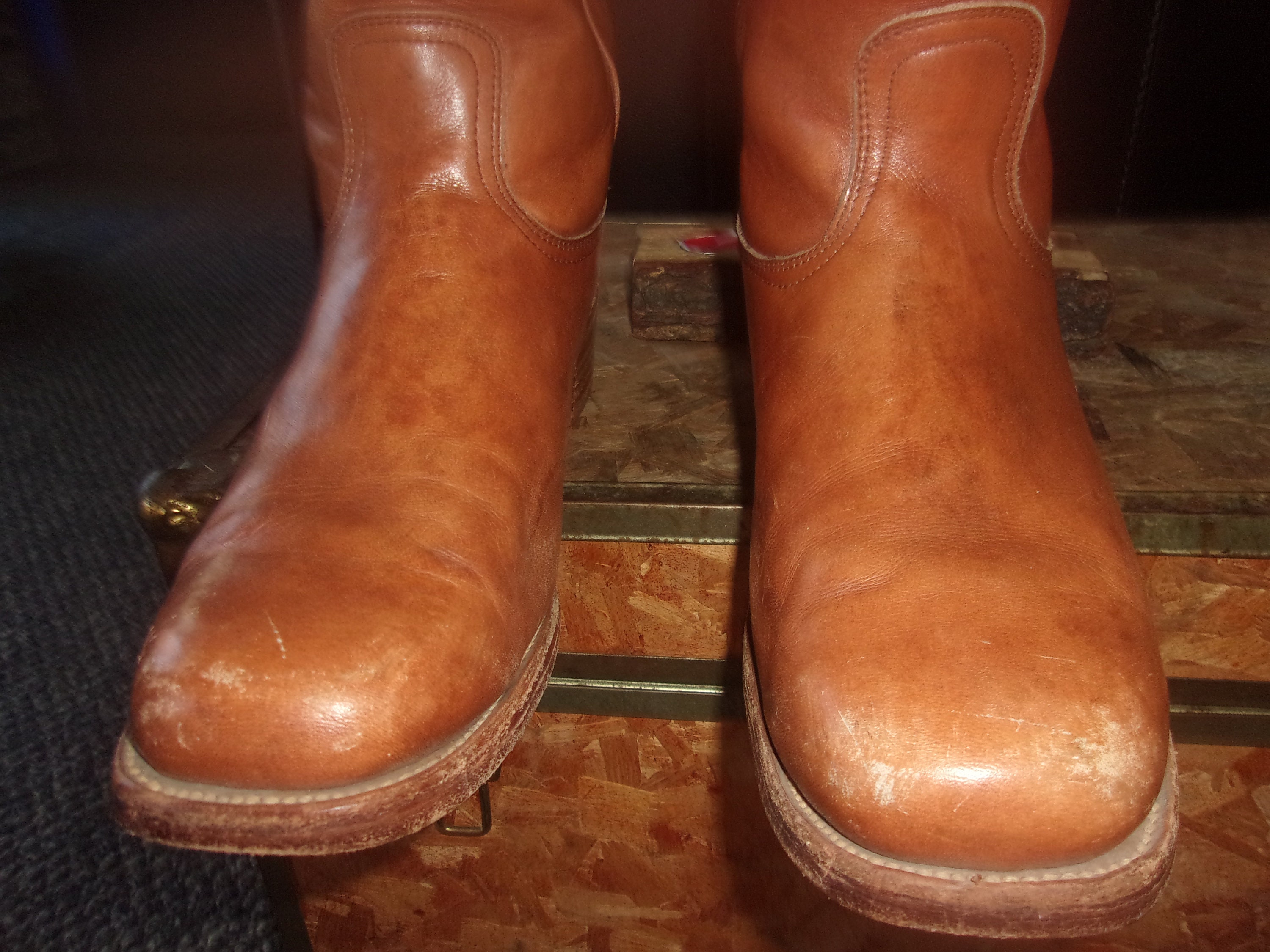 Vintage Frye BLACK LABEL Campus Boots Harness Motorcycle Boots Biker ...