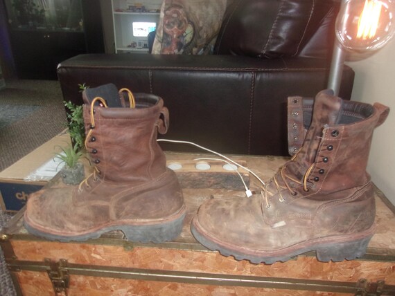 Red Wing LoggerMax Trashed Logger Boots GRUNGE BOOTS … - Gem