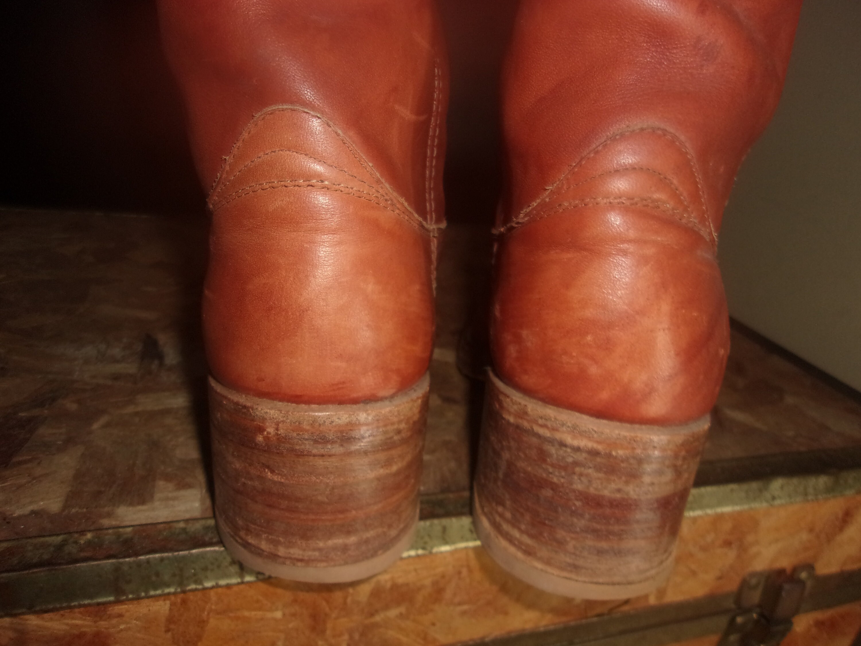Vintage Frye BLACK LABEL Campus Boots Harness Motorcycle Boots Biker ...