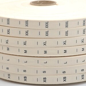 Custom Size Labels for Clothing, 500 Pcs Personalized Sewing Tags, 3/8 ...