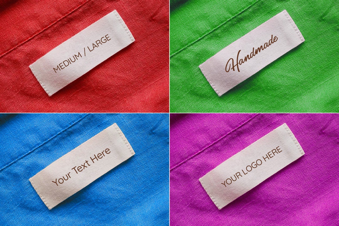 Custom Sewing Labels – 500+ Folded Cotton Tags With Logo or Name for ...