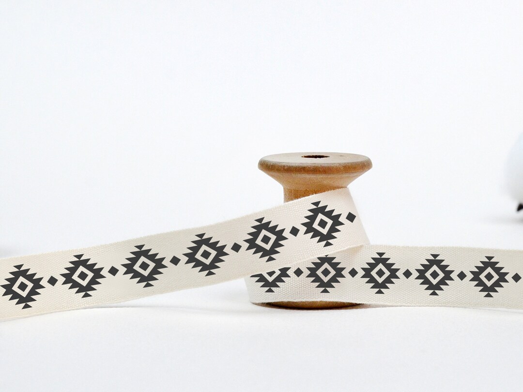 Aztec Print Ribbon, 5/8 15 Mm 100% Cotton Wrapping Tape for Natural ...