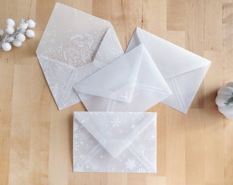 Rectangle Transparent Envelopes /wedding Invitation Envelopes / White ...
