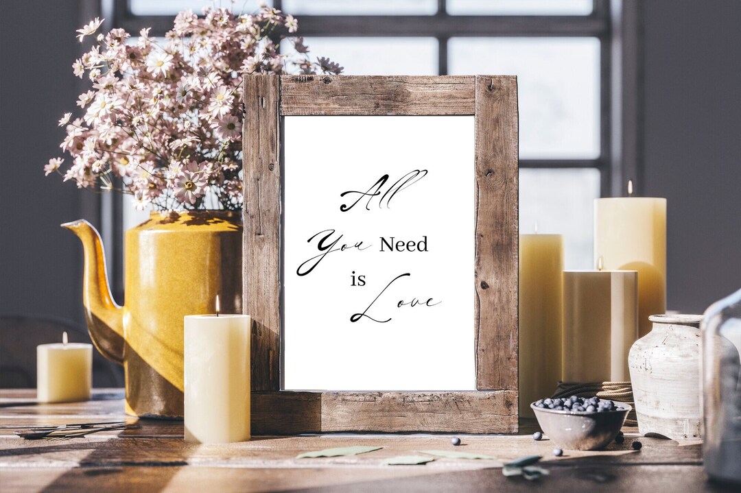 Love Printable Home Decor Inspirational Art Poster Print Love Quote ...