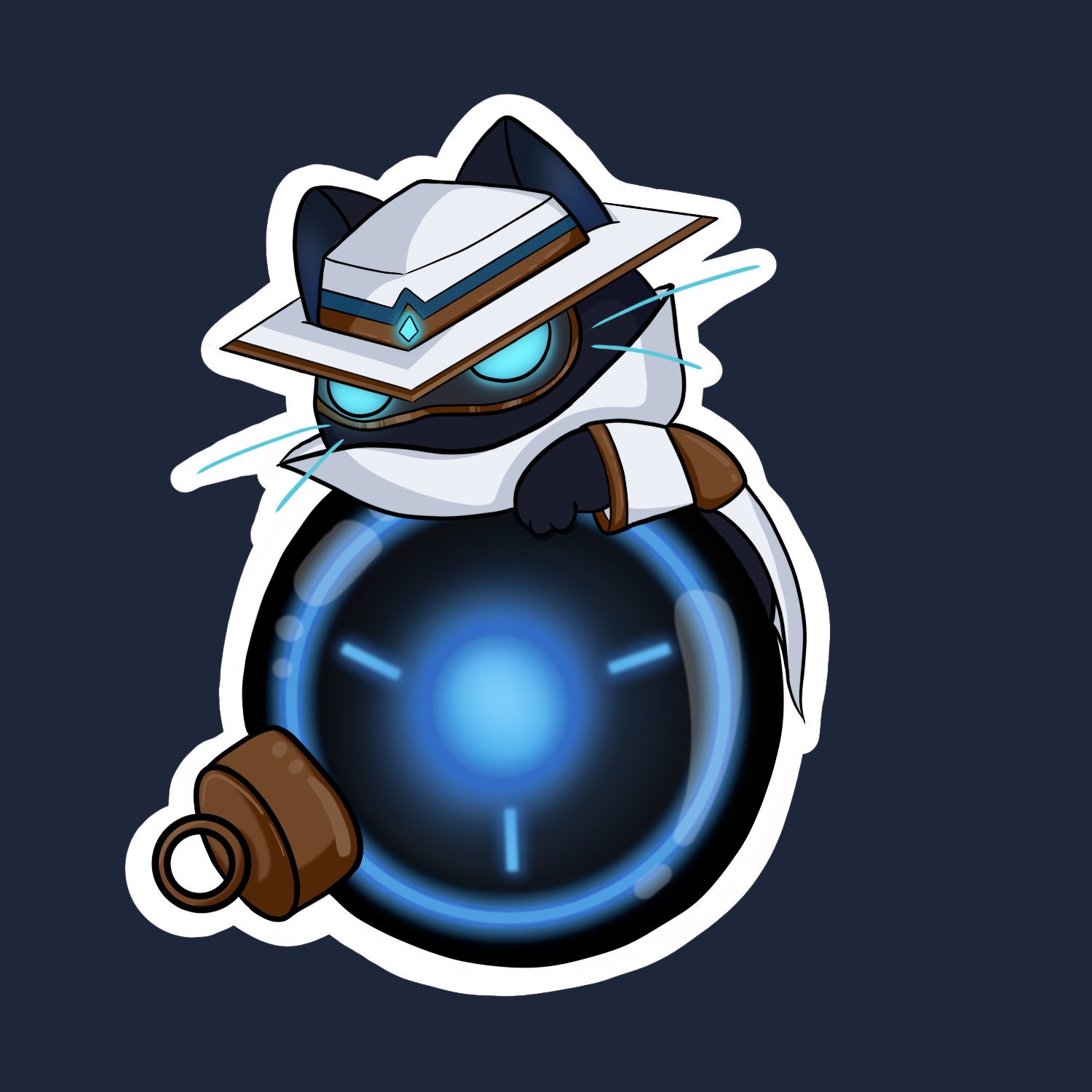 Cypher Kitten Valorant Sticker - Etsy