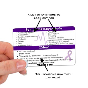 Rheumatoid Arthritis Medical Alert Card, Rheumatoid Arthritis Warrior ...