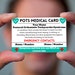 Pots Medical Card Package Pots Syndrome Pots Awareness - Etsy