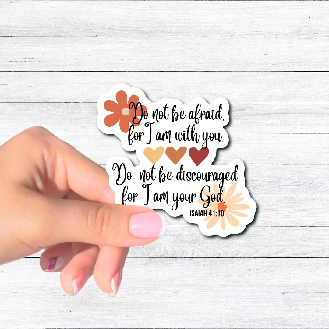 Isaiah 41:10, Jesus Sticker, Religious Sticker, God Stickers, Bible ...