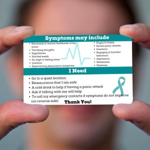 CPTSD Medical Card Complex Post Traumatic Stress Disorder Emergency ...