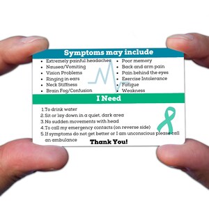 Pseudotumor Cerebri Medical Alert Card, PTC Warrior, Iih Ribbon ...
