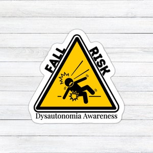 Fall Risk Sticker Postural Orthostatic Tachycardia Syndrome POTS ...