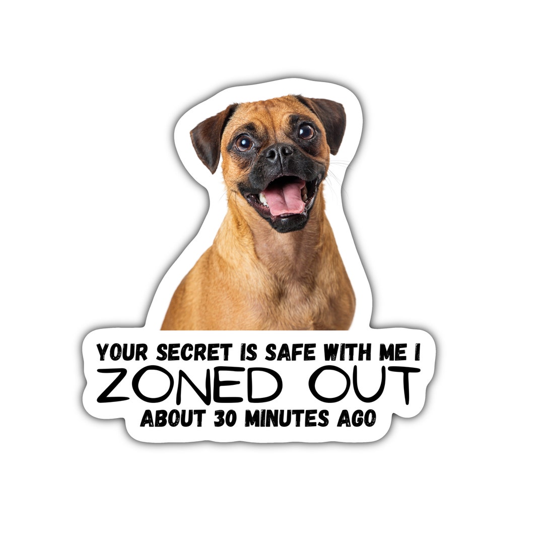 Zoned Out ADHD Sticker Funny, Adhd Awareness, Adhd Stickers, Adhd ...