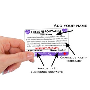Fibromyalgia Medical Card, Fibromyalgia Awareness, Fibromyalgia Support, Fibromyalgia Warrior ...