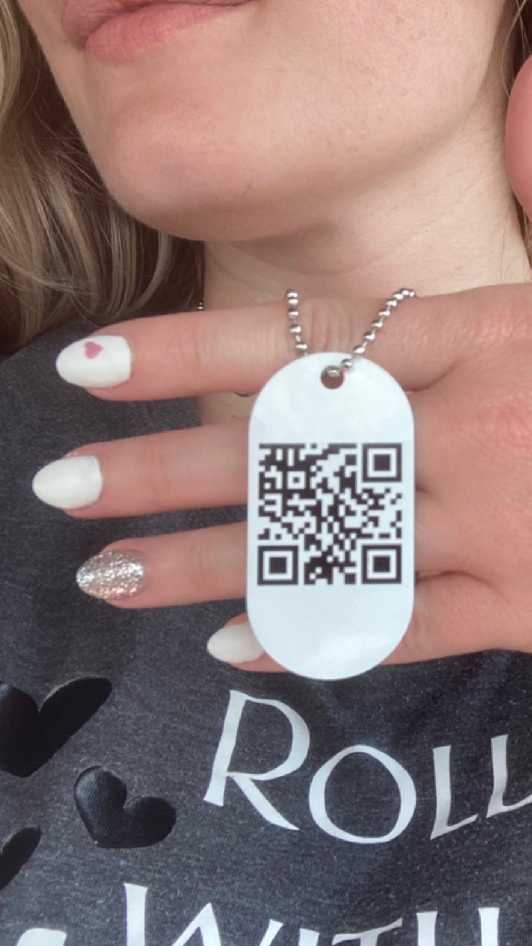QR Codes Business Keychain Necklace Dog Tags, QR Codes, QR Code Keychains, Qr Code Keychain Qr ...