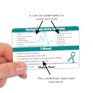 CPTSD Medical Card Complex Post Traumatic Stress Disorder Emergency ...