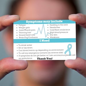 Hashimotos Disease, Hashimoto’s Emergency Medical Card Tag, Hashimoto’s ...