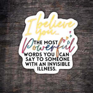 5 Pack Spoonie Stickers, Invisible Illness Sticker, Illness Stickers ...