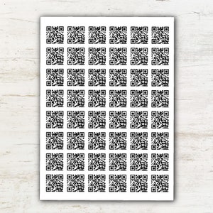 Waterproof, QR Code Stickers, Sticker Packs, QR Codes, QR Codes ...