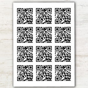 Waterproof, QR Code Stickers, Sticker Packs, QR Codes, QR Codes ...