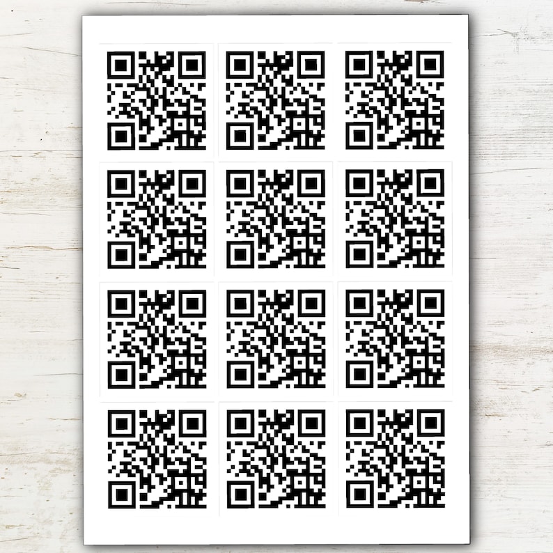 Waterproof, QR Code Stickers, Sticker Packs, QR Codes, QR Codes ...