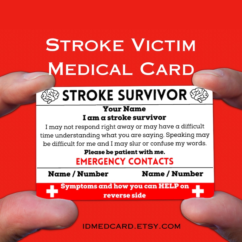 Emergency for Stroke - Etsy UK